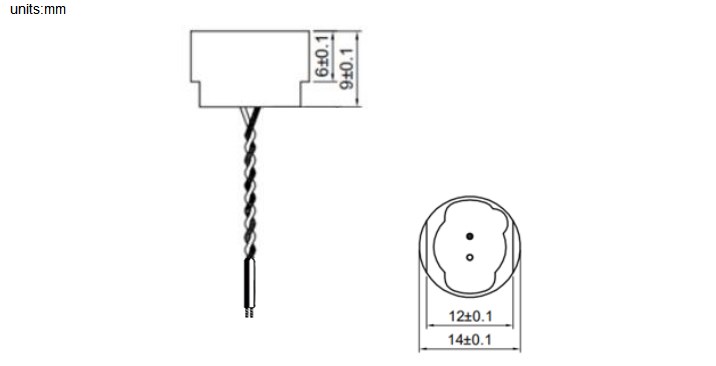 58kHz Aluminum Enclosed Ultrasonic Sensor with Wires - Manorshi