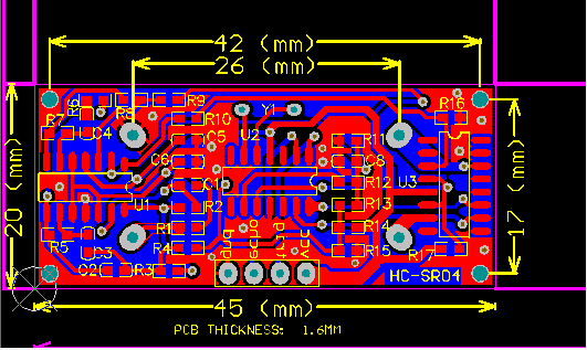 Ultrasonic Wave Detector HC-SR04 HC SR04 HCSR04 Ranging Module Sensor ...